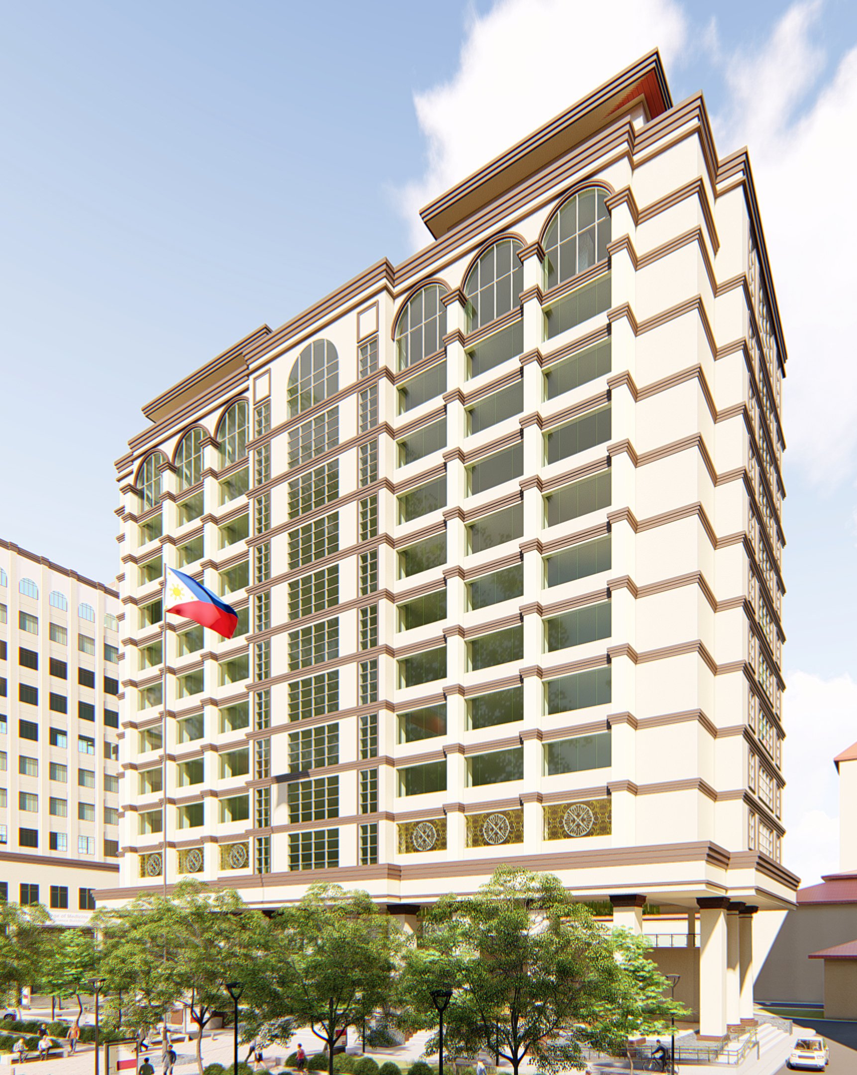 Architectural perspective of the UP Main Library and Learning Commons ...