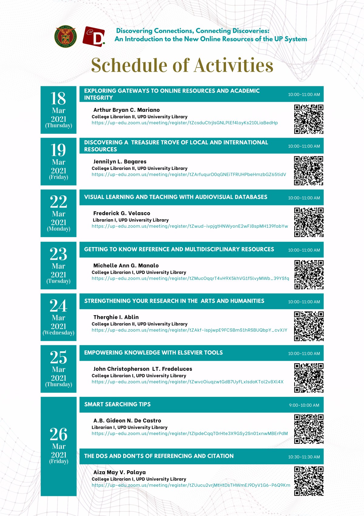 UP holds 2nd webinar series on online resources for UP students ...