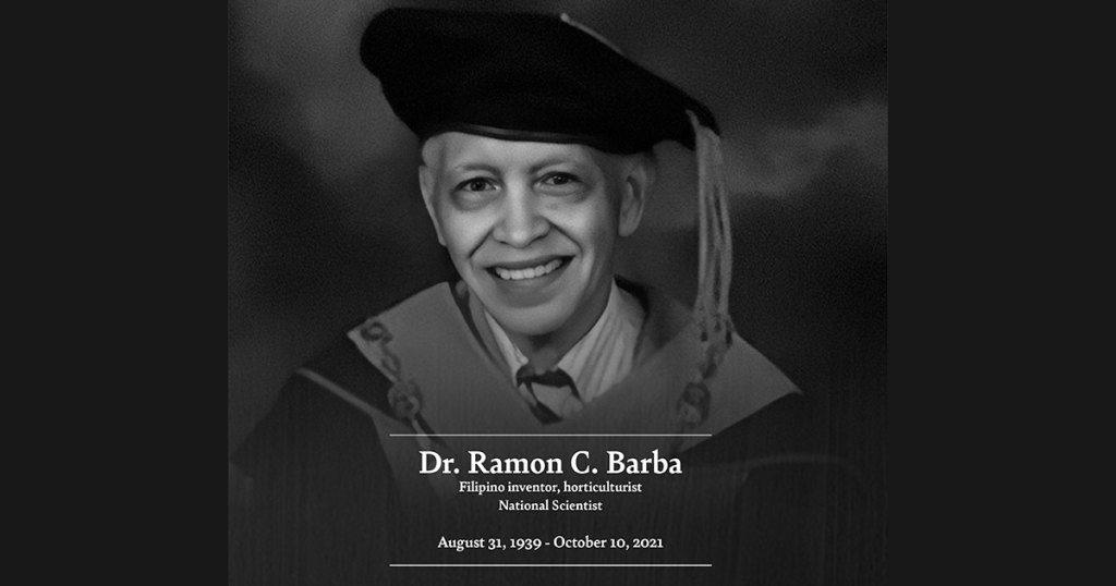 National Scientist Ramon C. Barba - University of the Philippines