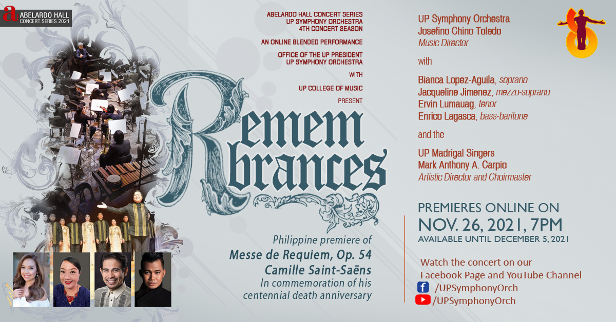 UPSO and the UP Madz to honor those who have passed on in “Remembrances ...