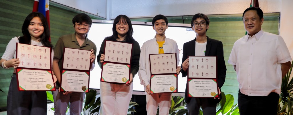 UP welcomes new Oblation Scholars - University of the Philippines