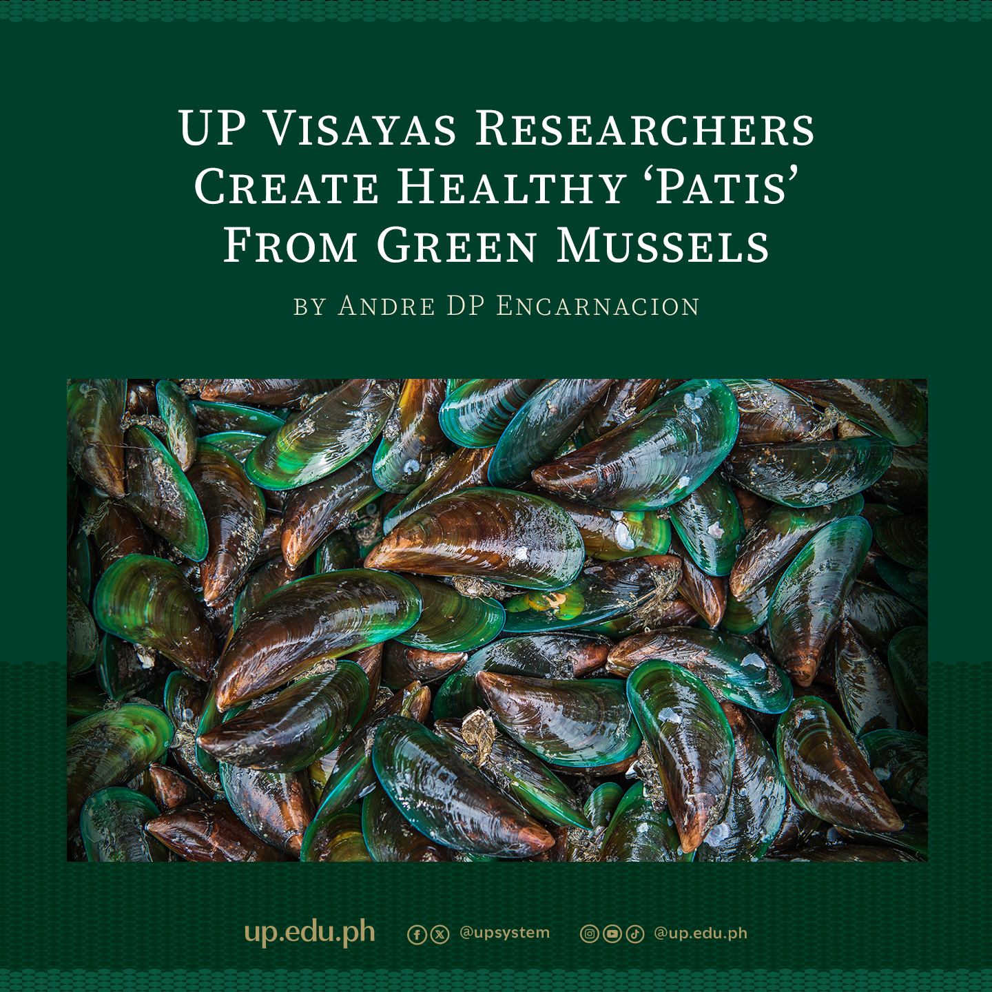 UP Visayas Researchers Create Healthy ‘Patis’ From Green Mussels ...